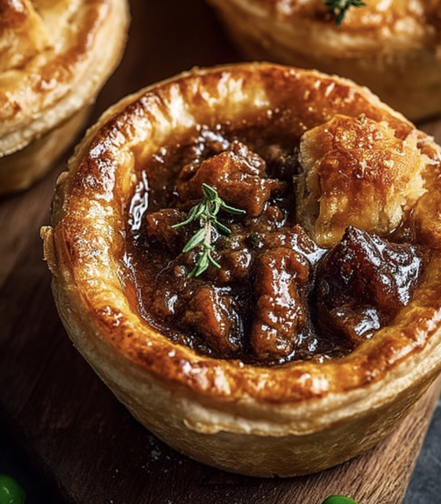 Savory Irish Beef & Sweet Potato Mini Pies